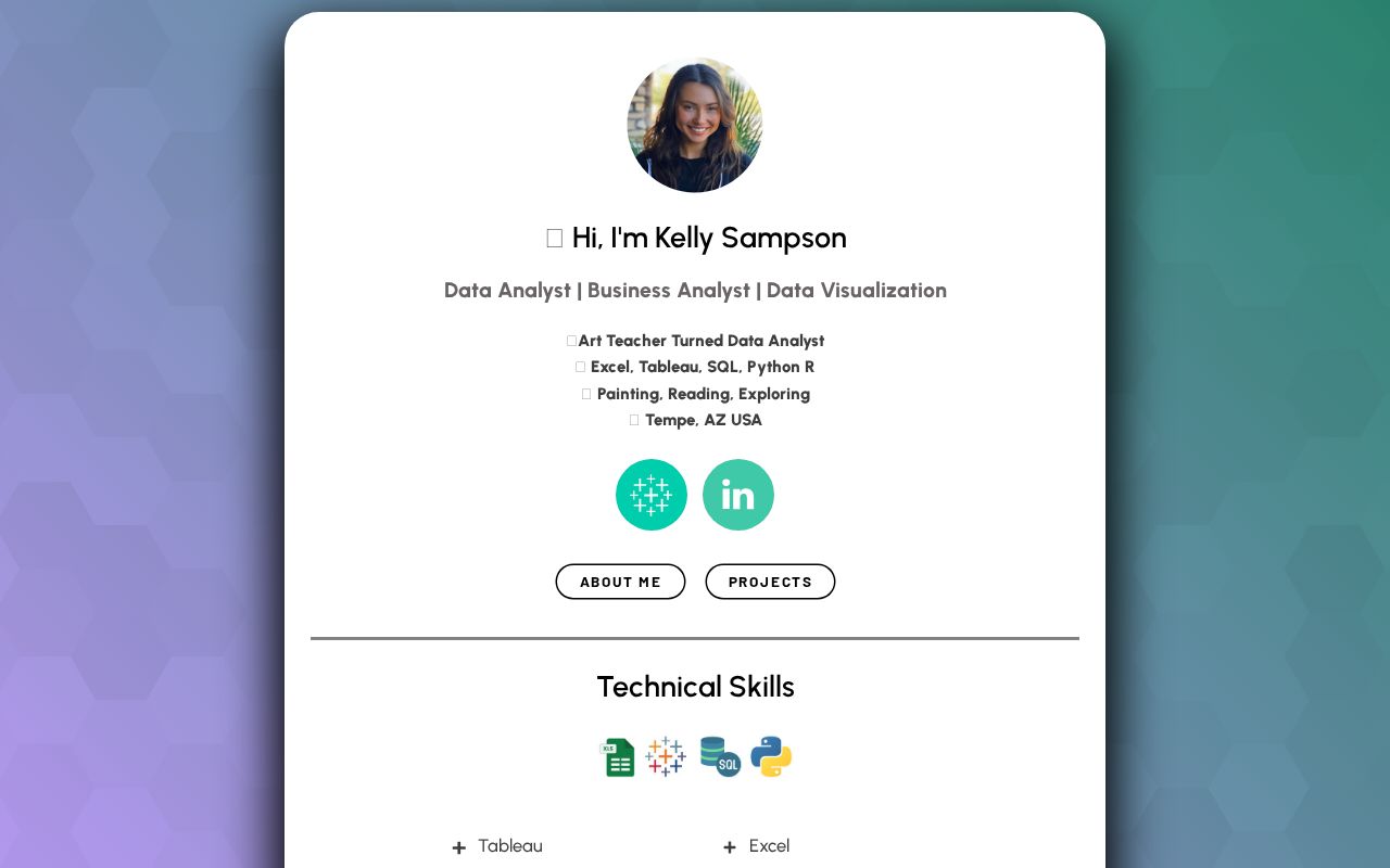 Kelly Sampson Data Portfolio